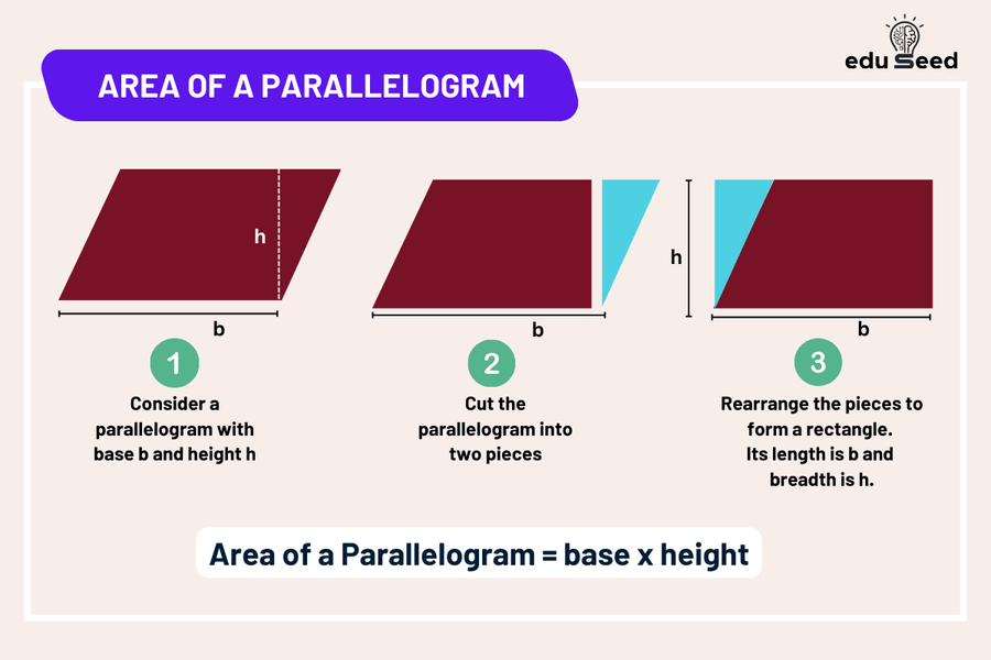 Area Formulas - 2D Shapes | Step-By-Step Explanation, Derivation